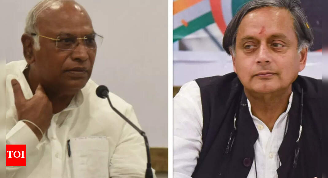 Kharge vs Tharoor: Congress to get first non-Gandhi president in 24 years on Wednesday | India ...