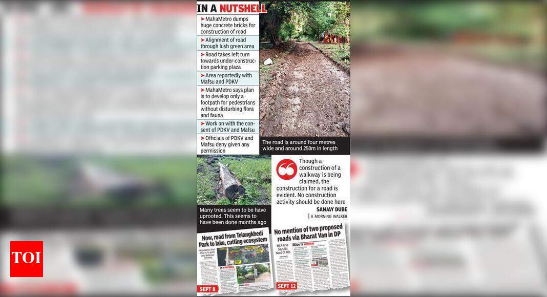 Mahametro: MahaMetro begins L-shaped road construction through Bharat ...