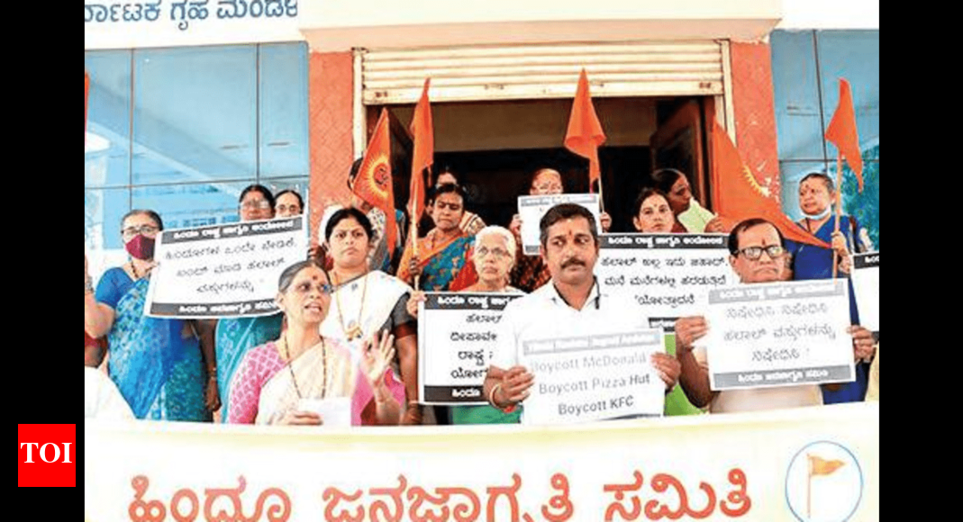 Anti Halal Stand Of Hindu Activists Condemned Hubballi News Times Of India