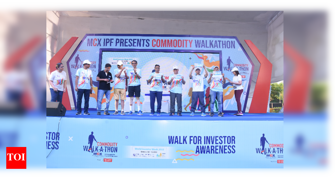 The MCX IPF Commodity Walkathon - A Walk for Investor Awareness - Times of India