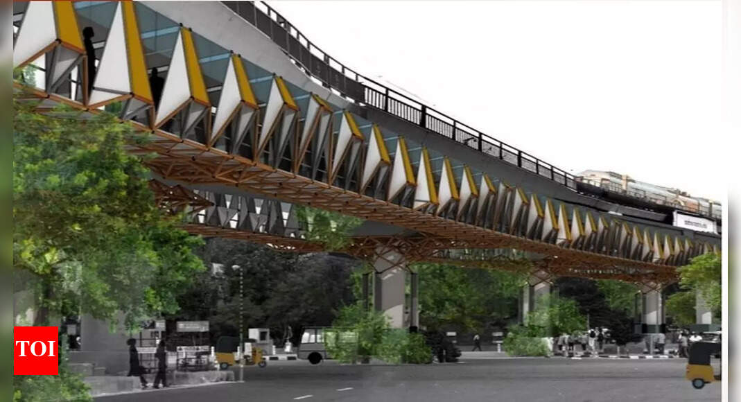Bengaluru: In a first, BMRCL moots walk-way below elevated Metro line ...