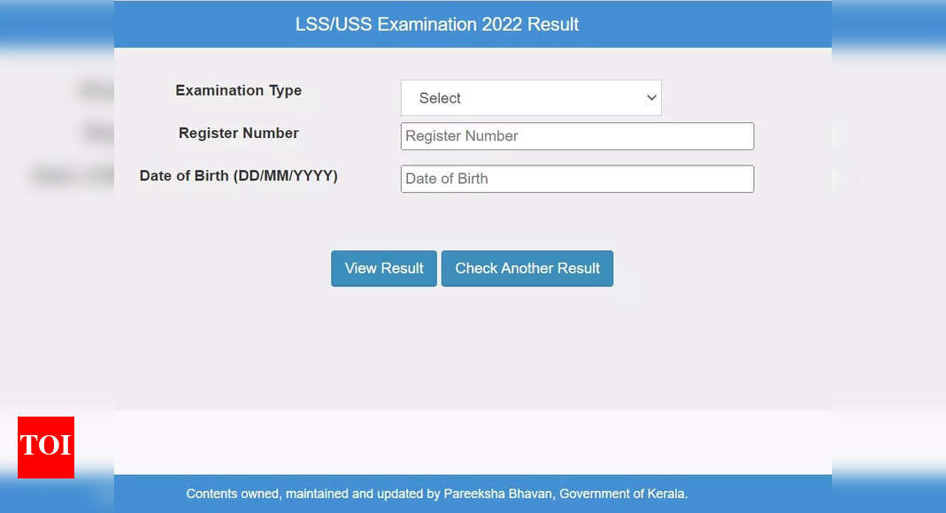 Kerala LSS, USS Result 2022 released on pareekshabhavan.kerala.gov.in, check direct link - Times ...