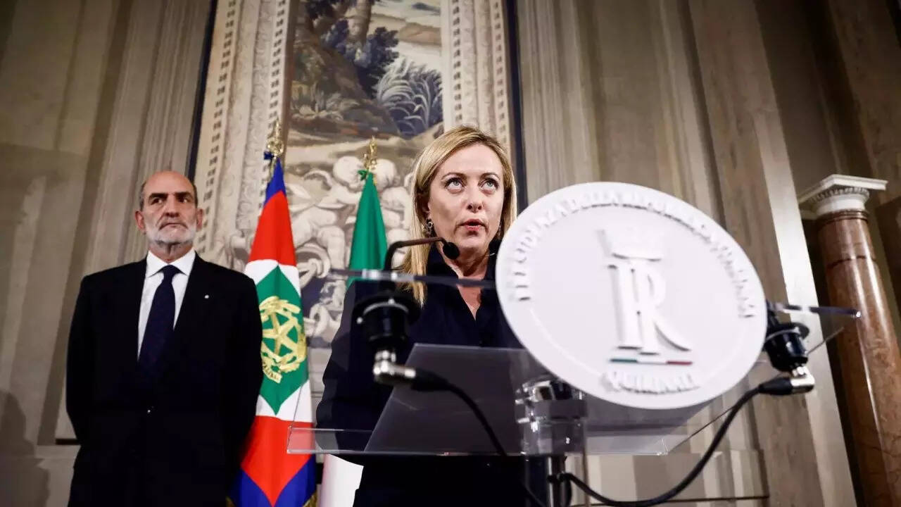 Far-right leader Giorgia Meloni sworn in as Italian premier - Times of ...