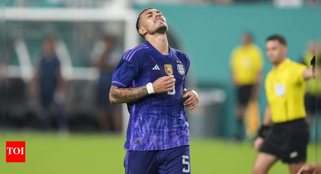 Argentina midfielder Paredes out for two weeks | Football News - Times ...