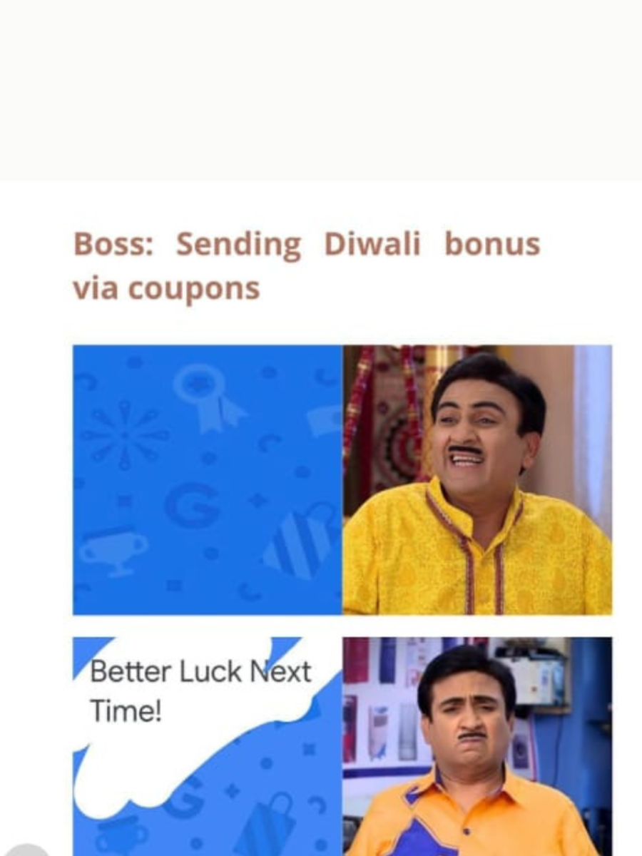 Hilarious Diwali Bonus memes you can send to boss | Times Now