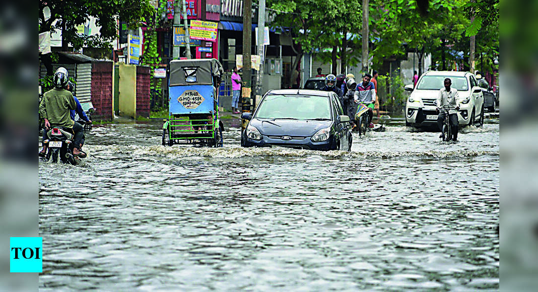 Flash Floods Lead To Waterlogging In Guwahati, Ddma Teams On Ground ...