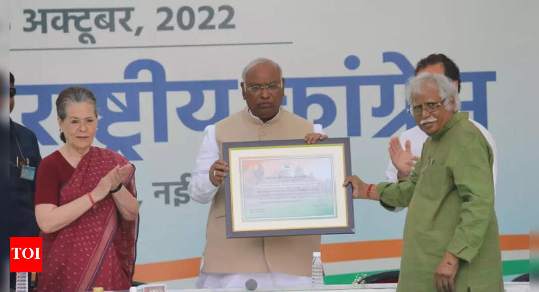 Kharge: Mallikarjun Kharge takes over as Congress national president, thanks Congress for making ...