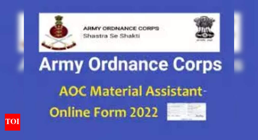 Aoc Ma Recruitment: AOC MA Recruitment: Online applications for the recruitment of 419 Material ...