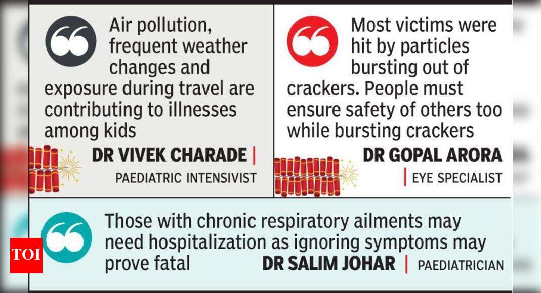 Bursting firecrackers proves costly, 17 suffer burn injuries | Nagpur ...