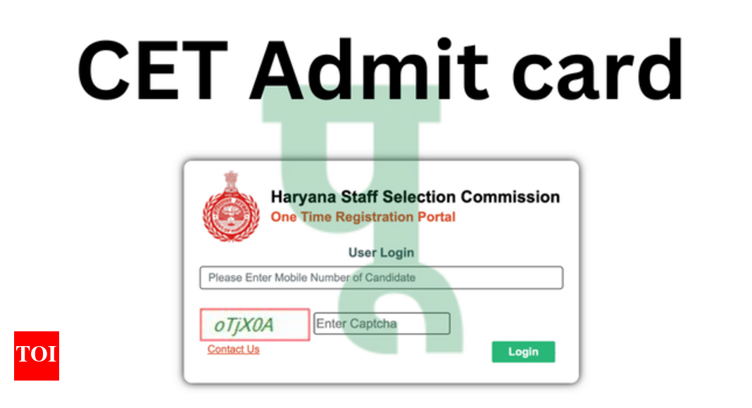 Cet: Haryana CET 2022 exam admit card to be released soon, Check ...