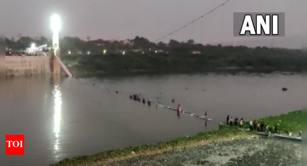 Gujarat: 78 dead as cable bridge collapses in Morbi, several injured | Ahmedabad News - Times of ...