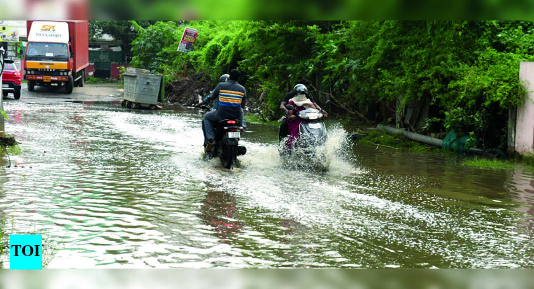 Streets In Madipakkam Flooded With Sewage | Chennai News - Times of India