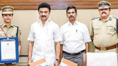 Coimbatore: CM MK Stalin congratulates 58 police officers | Coimbatore ...