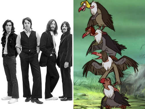 Jungle Book Vultures Beatles
