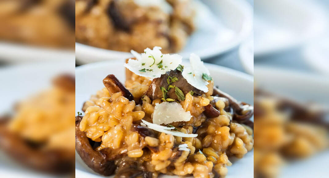 Mushroom Risotto with Cracked Wheat Recipe: How to make Mushroom ...