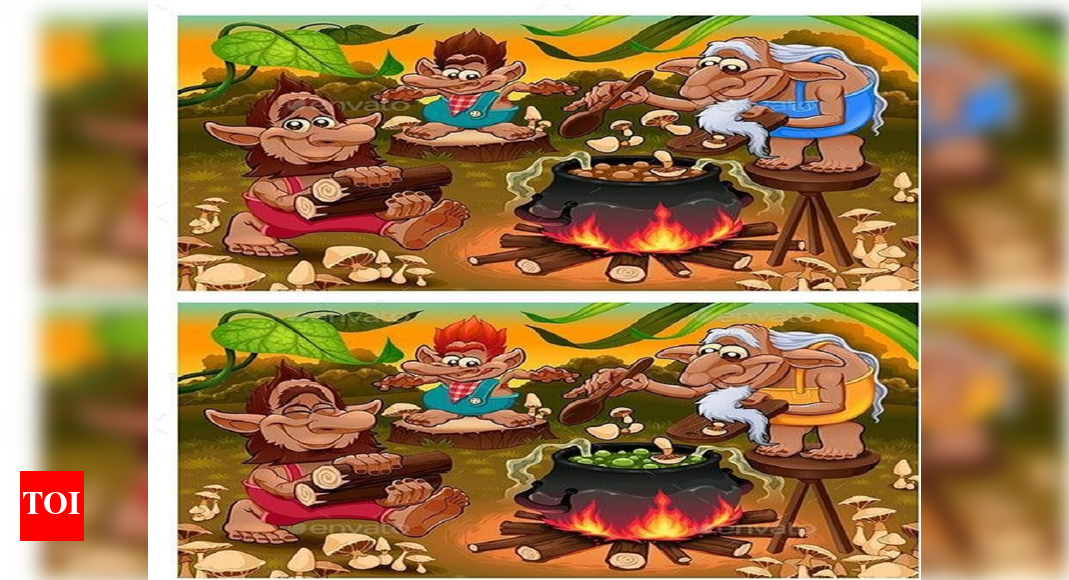 Optical Illusion: Exercise your brain! Spot the differences between ...