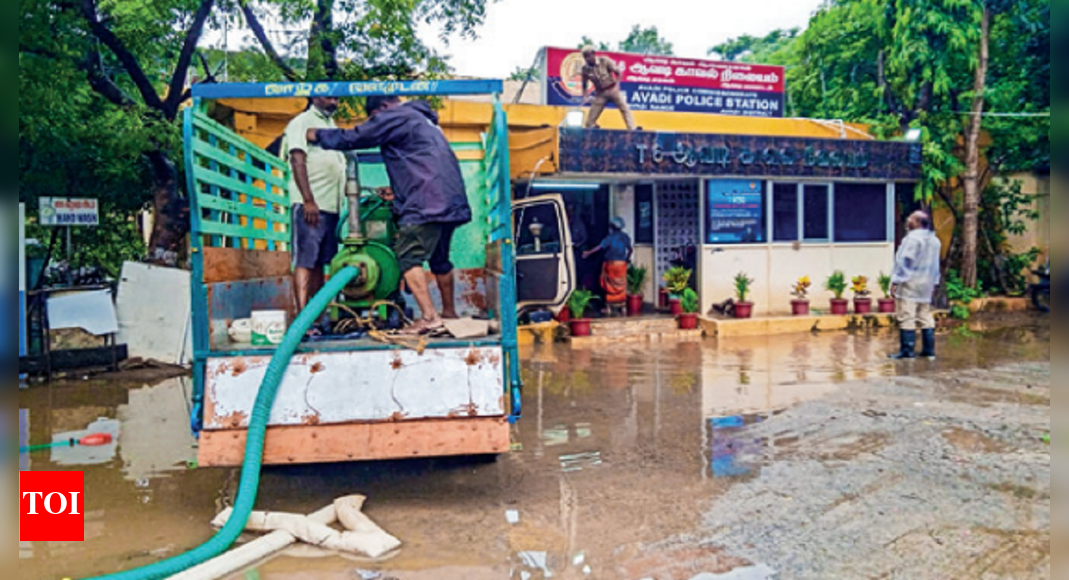 Avadi: Chennai: Avadi police under custody of water | Chennai News ...