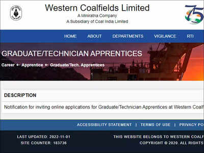 WCL Apprentices Recruitment 2022: Apply online for 316 Graduate ...