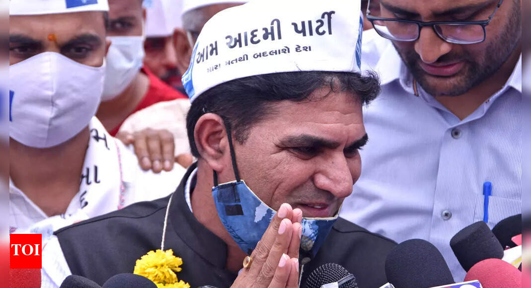 Isudan Gadhvi: Who is Isudan Gadhvi, AAP's CM face in Gujarat | - Times ...