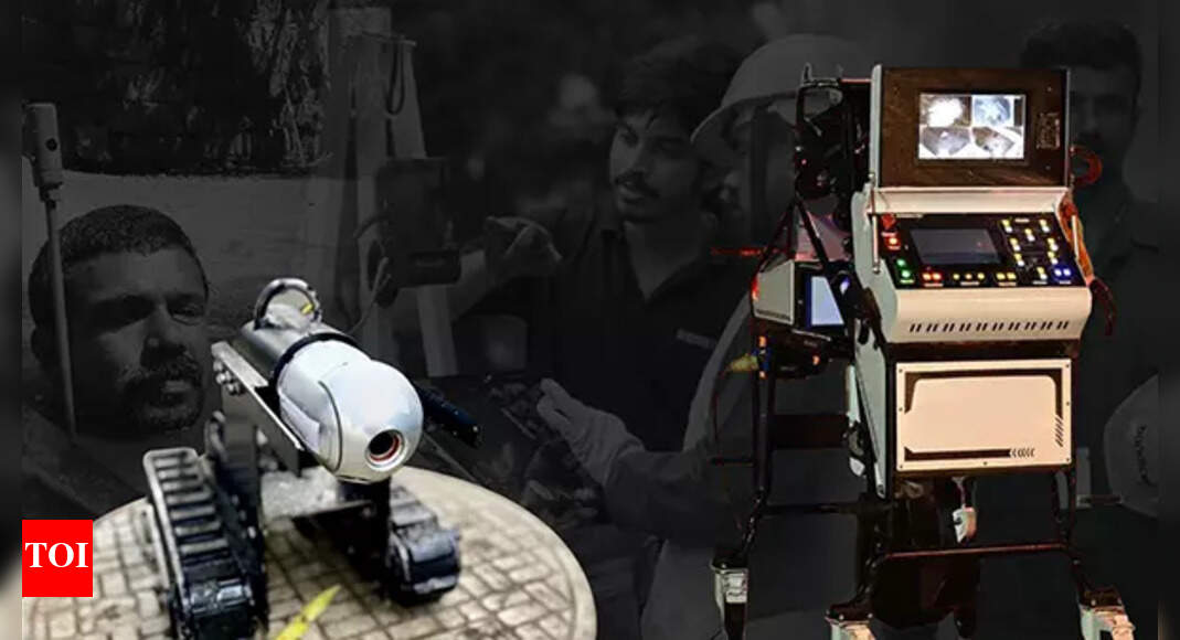 How robots are crawling through drains to keep them clean | India News - Times of India
