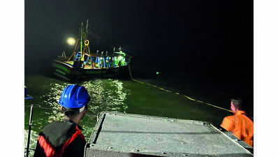 Navy: Navy Rescues Five Stranded Fishermen | Trichy News - The Times of ...