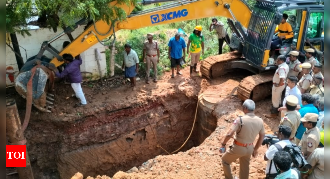Worker dies after falling into pit dug up for UGD work in Madurai ...