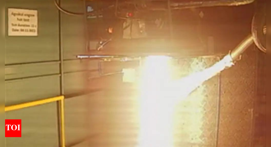 Isro: Isro hot-tests private firm Agnikul’s 3D-printed semi-cryo engine ...