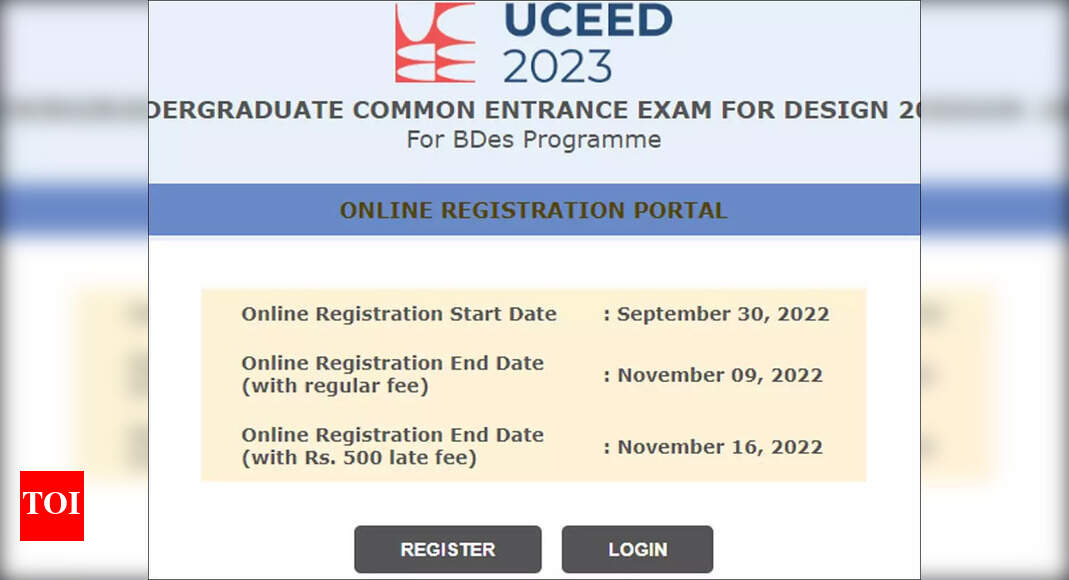 UCEED, CEED 2023 registration closes today on uceed.iitb.ac.in ...