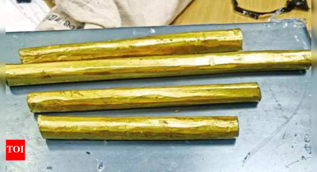 Gold Rods Worth 2.4cr Hidden In Treadmill Seized | Bengaluru News ...