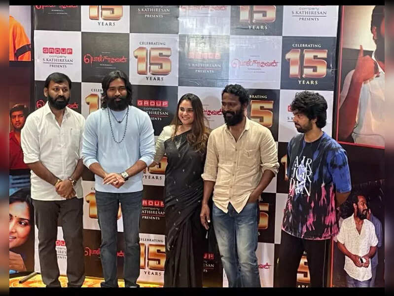 Ramya celebrates 15 years release of Polladhavan | Kannada Movie News ...