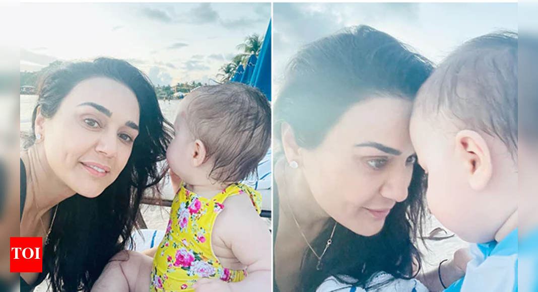 Preity Zinta's twins Gia and Jai turn a year old, she shares ...