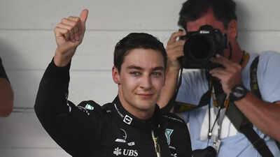 George Russell claims first win for Mercedes in sprint, on pole for ...