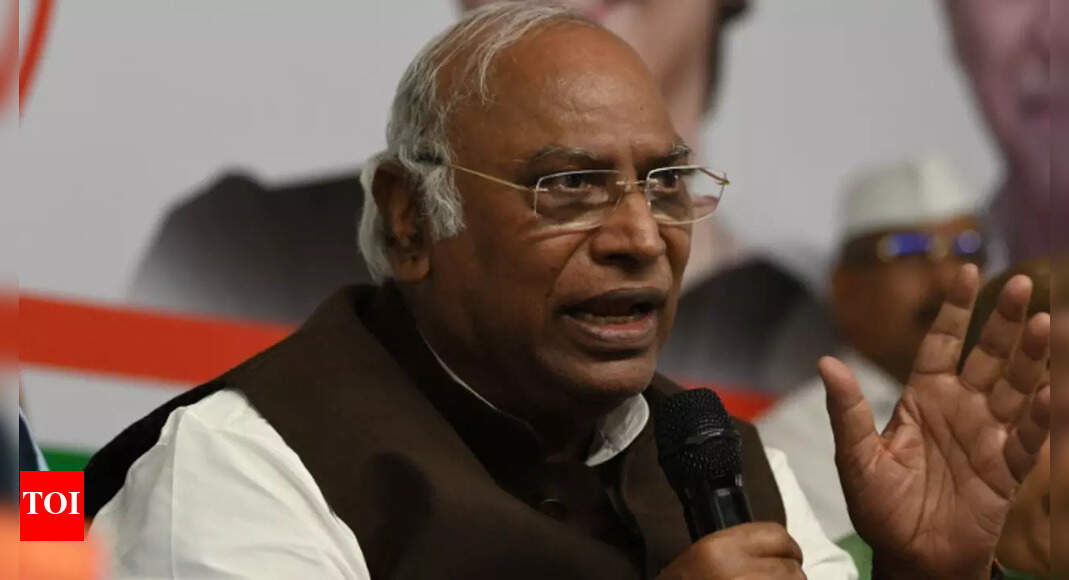 Modi govt focuses on changing names, not work: Mallikarjun Kharge | India News - Times of India