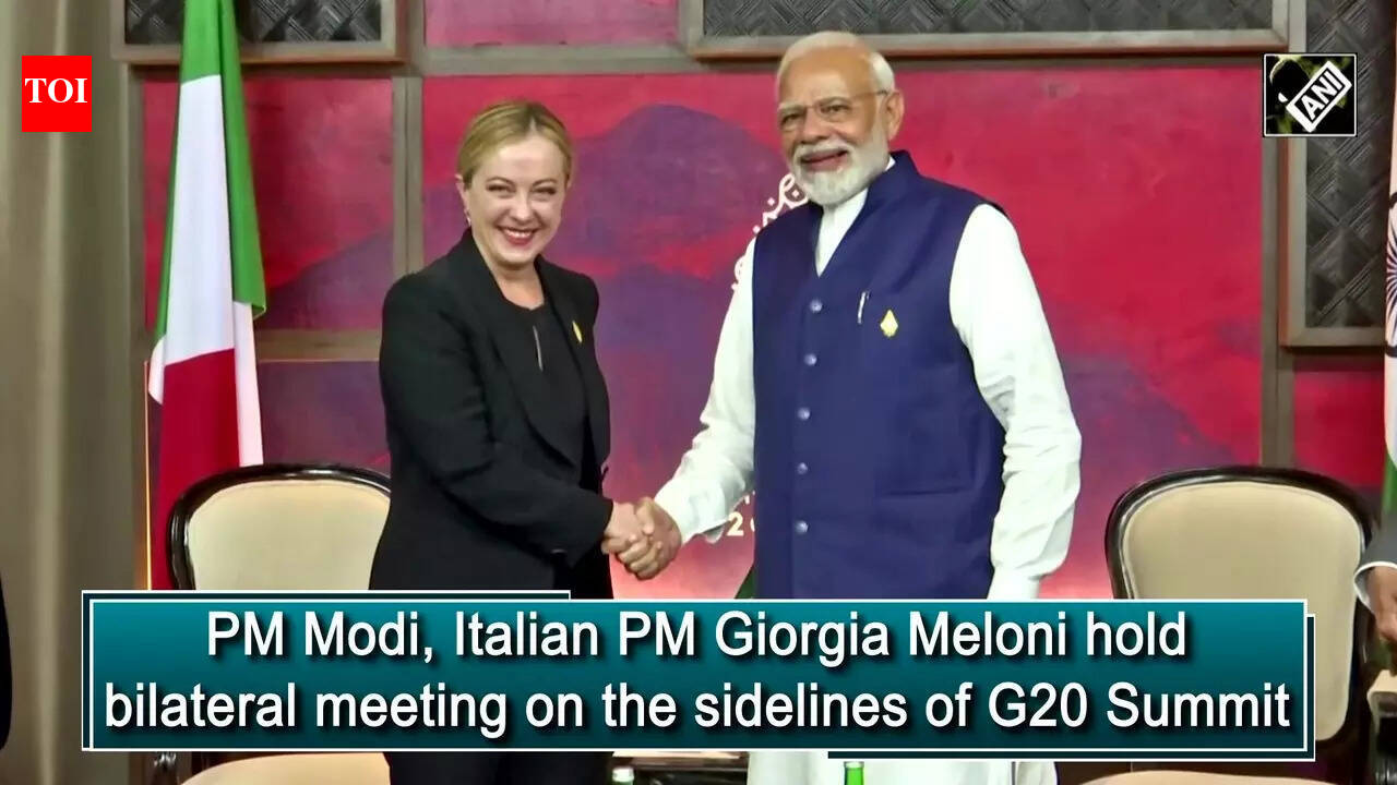 PM Modi, Italian PM Giorgia Meloni hold bilateral meeting on the ...