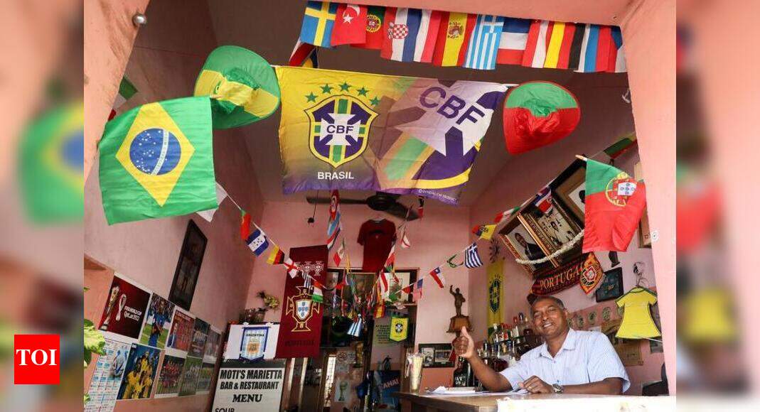 World Cup: With flags & posters and football on menu card, Goa gets ...