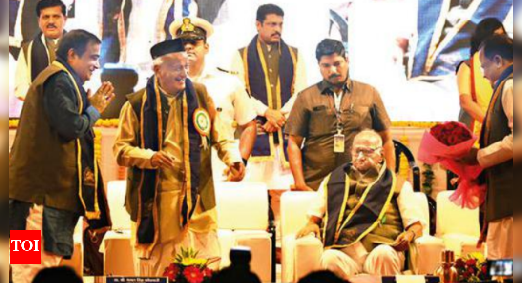 DLitt conferred on Nitin Gadkari, Sharad Pawar; Maharashtra governor ...