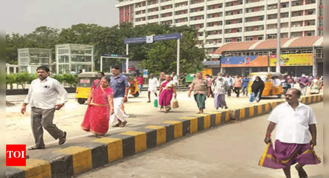 Central: Poor Pathway Hinders Movement From Metro Station To Central | Chennai News - Times of India
