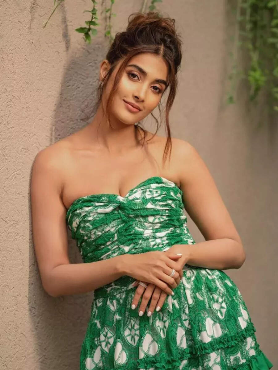 Pooja Hegde embraces floral power | Times of India