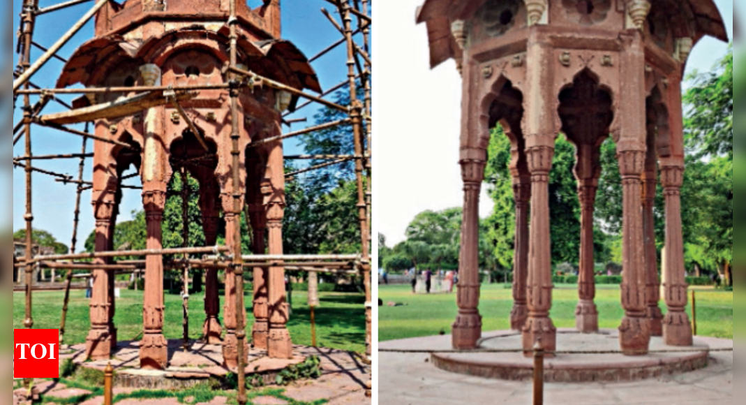 Pillar of heritage: ‘Smith’s Folly’ at Qutub Minar gets a fresh lease ...