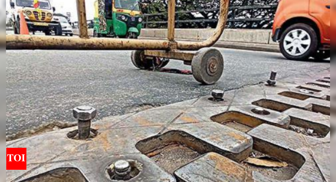 Protruding bolts give jitters to Mysuru Road flyover users | Bengaluru ...