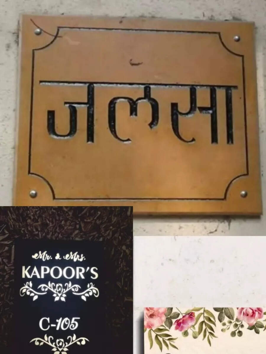 Install the right kind of name plate outside your home to attract ...