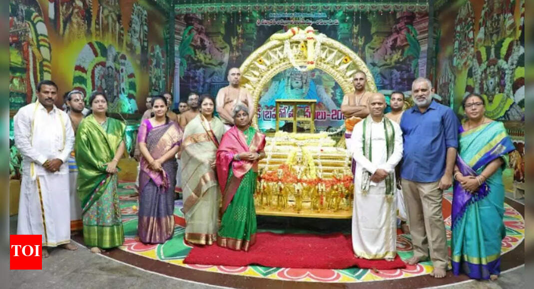 TTD gets new golden Suryaprabha Vahanam worth Rs 3 cr for Goddess ...