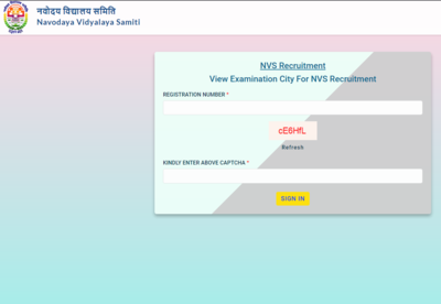NVS Admit Card 2022: Exam city released for NVS TGT, PGT and other teacher recruitment exam from ...