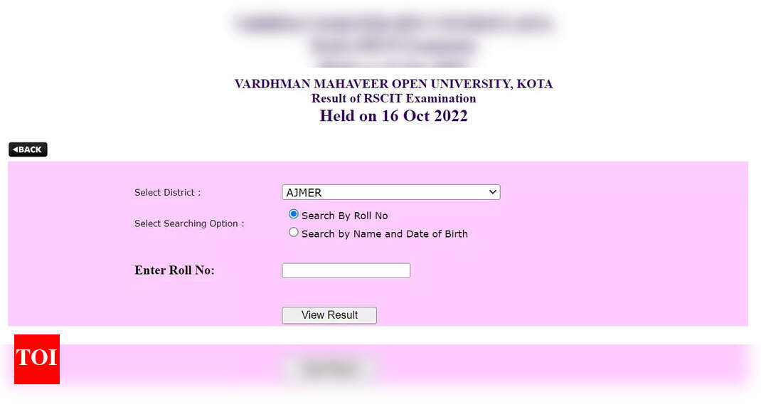 RSCIT Result 2022 declared at rkcl.vmou.ac.in, check direct link here ...