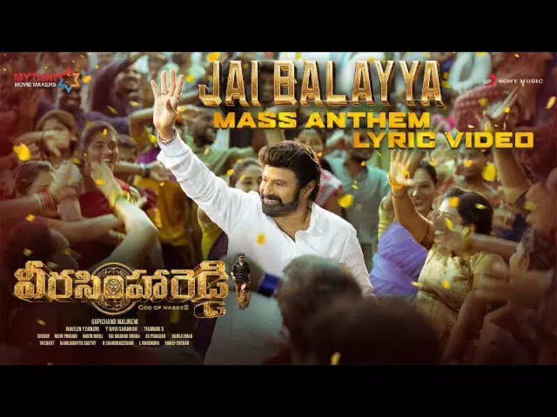 Nandamuri Balakrishna, Gopichand Malineni ' and Veera Simha Reddy’s first single 'Jai Balayya ...