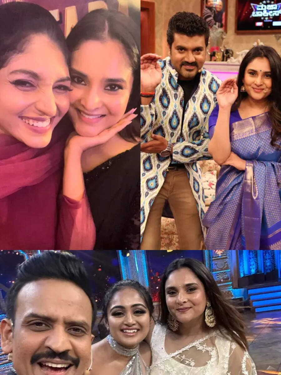 Happy Birthday Ramya: Candid photos of Sandalwood Queen with Amoolya Gowda, Srujan Lokesh and ...