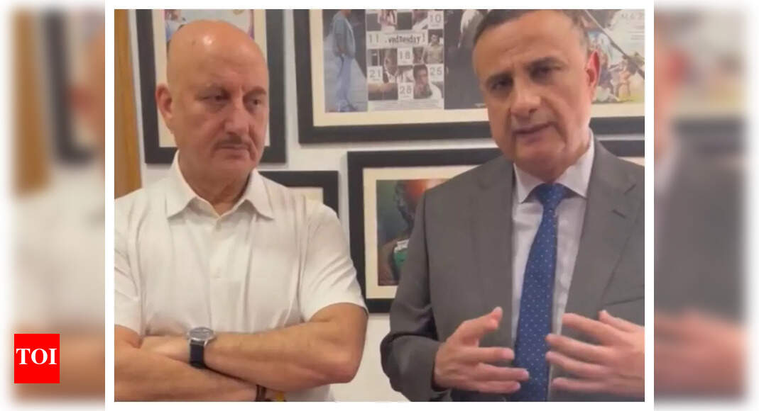 Consul General of Israel, Kobbi Shoshani, meets Anupam Kher to apologise for Nadav Lapid's ...
