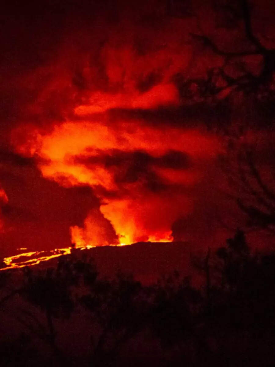 World's largest active volcano erupts for 1st time. | Times of India