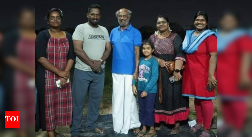 Robo Shankar and his family meet Rajnikanth on the sets of 'Jailer ...