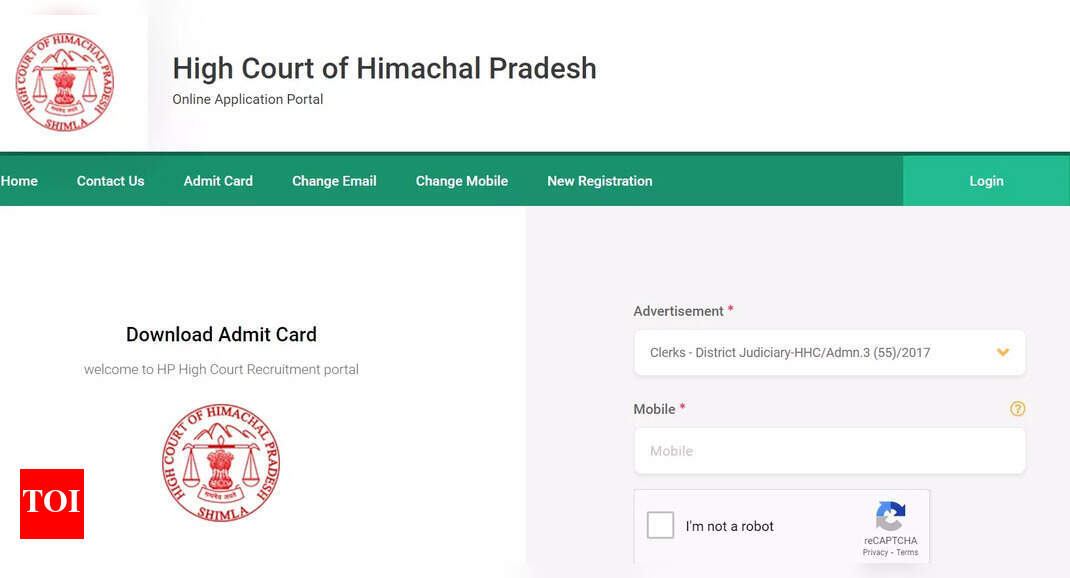 HP High Court Admit Card 2022 released for Clerk, Process Associate ...
